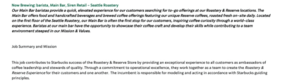 How to Replicate Starbucks' Barista Job Description