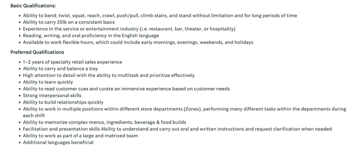 How to Replicate Starbucks' Barista Job Description